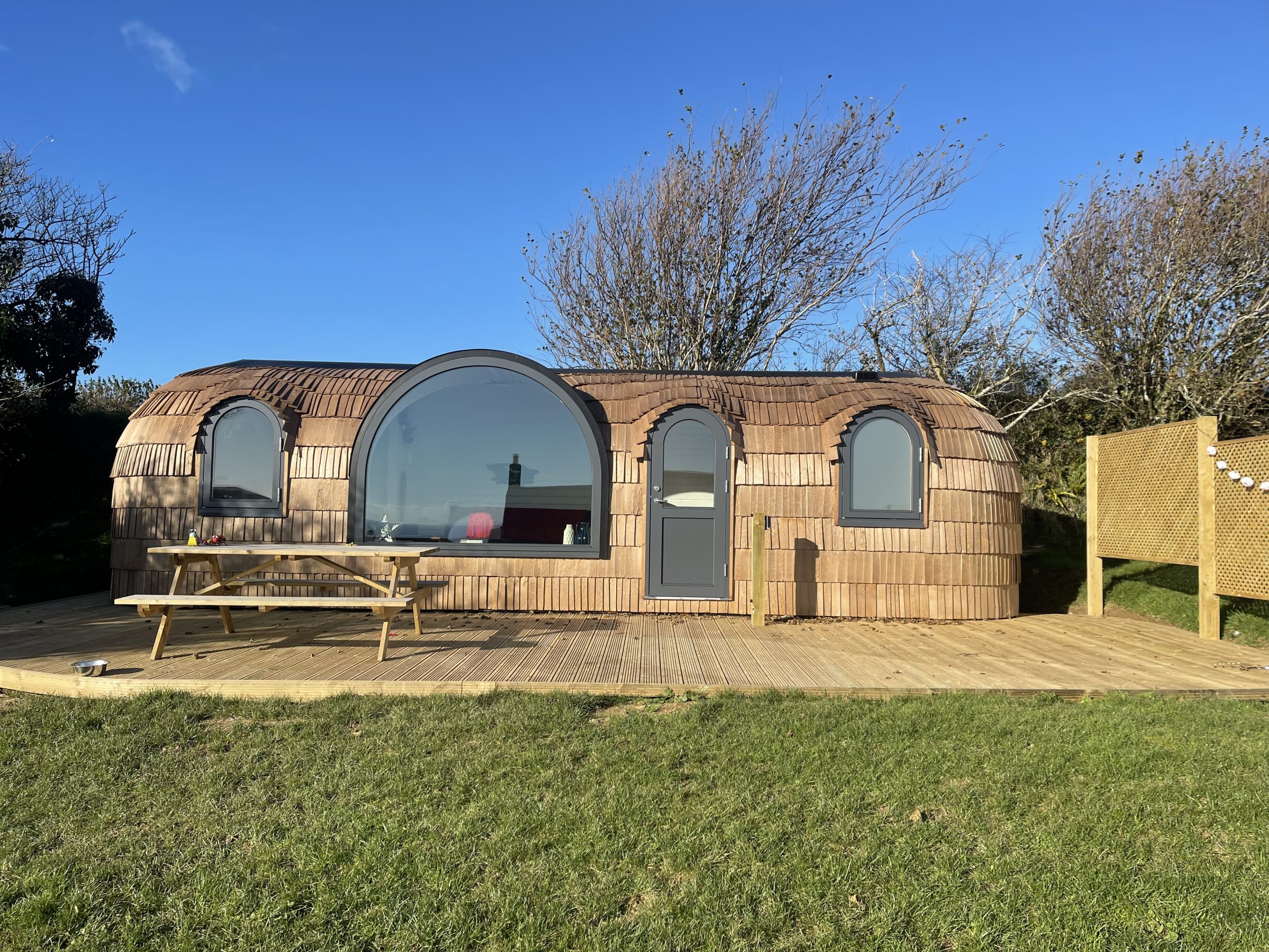Dreckly cabin (1 king + 1 double sofabed) Lydcott Glamping